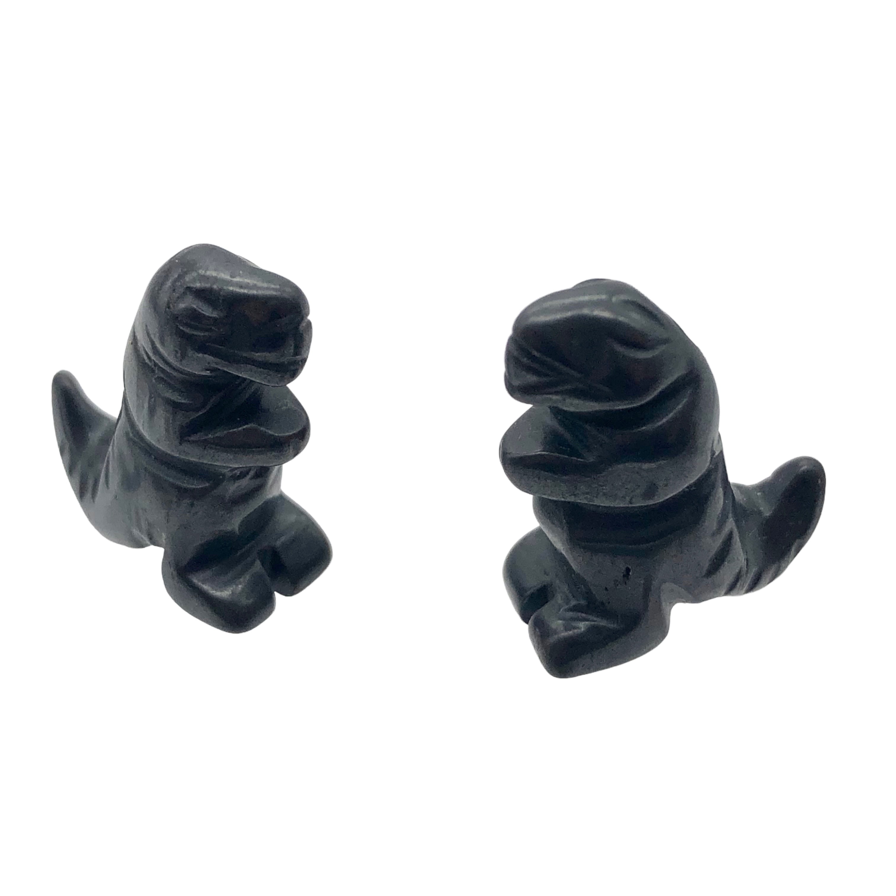 T-Rex Dinosaur 2 Carved Hematite Tyrannosaurus Rex Beads | 21x18x8mm ...