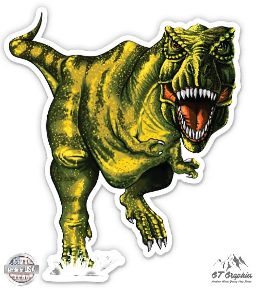 T-Rex Dinosaur Fierce - 8" Vinyl Sticker - For Car Laptop I-Pad ...