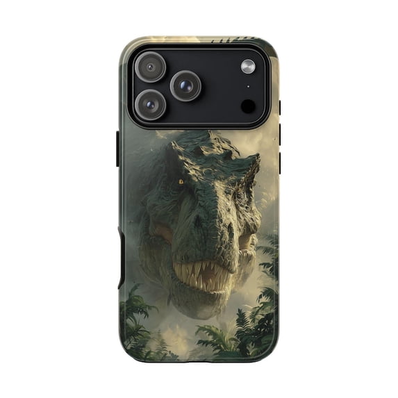 T-Rex Dinosaur Jurassic Jungle Wildlife Art Cover Case iPhone 17 to 11 ...