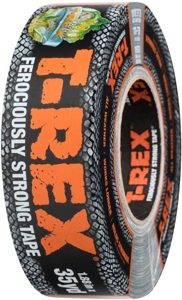 T-Rex Ferociously Strong Duct Tape, 1.88 in. x 35 yd, 1 Roll, Dark ...