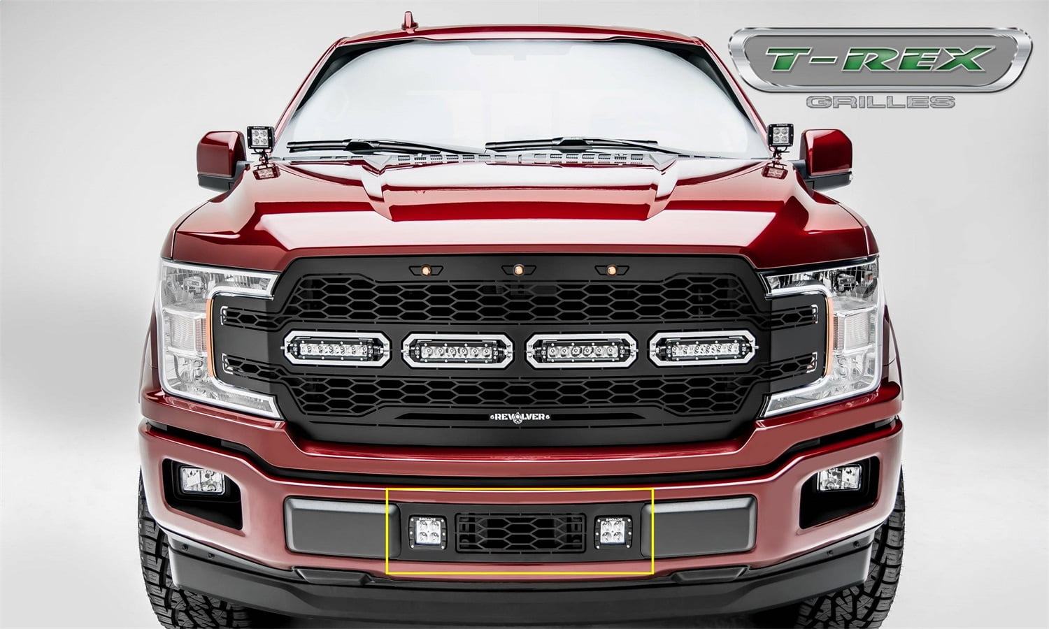 T-Rex Grilles 6525751 Revolver Series Bumper Grille Fits 18-20 F-150 ...