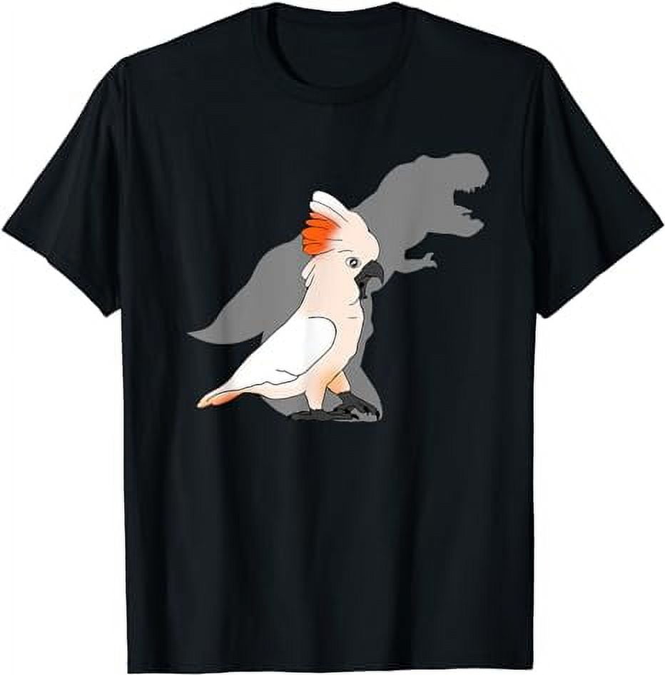 T-Rex Moluccan Cockatoo Shadow Dinosaur Bird Lover Birb meme T-Shirt ...