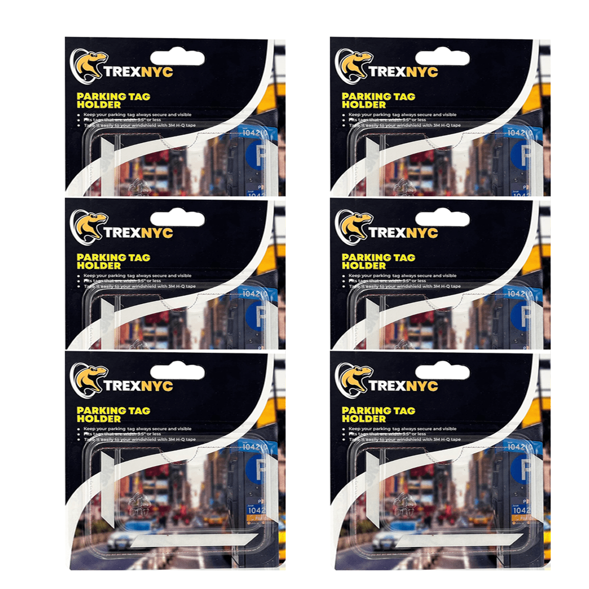 T-Rex Parking Ticket Holder Munimeter Ticket Holder, 6 Packs - Walmart.com