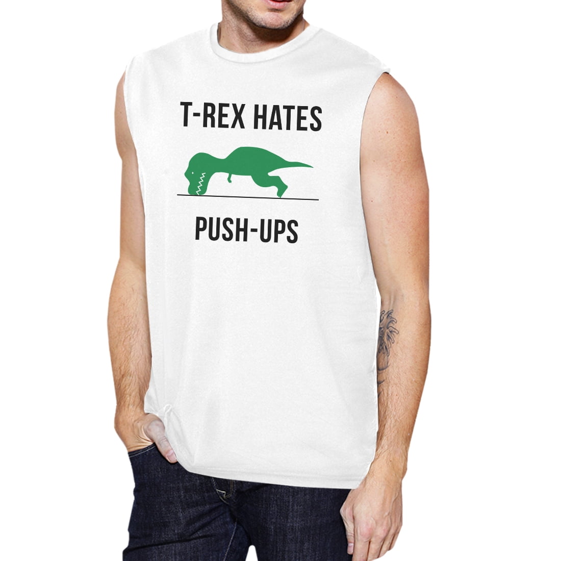 T-Rex Push Ups Mens Muscle Shirt - Walmart.com