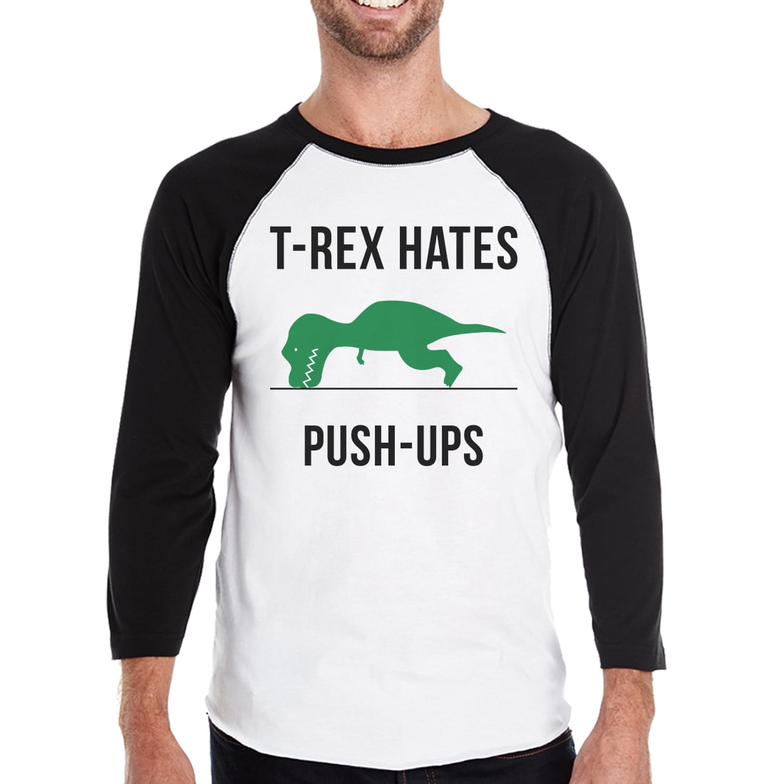 T-Rex Push Ups Mens Raglan Shirt - Walmart.com