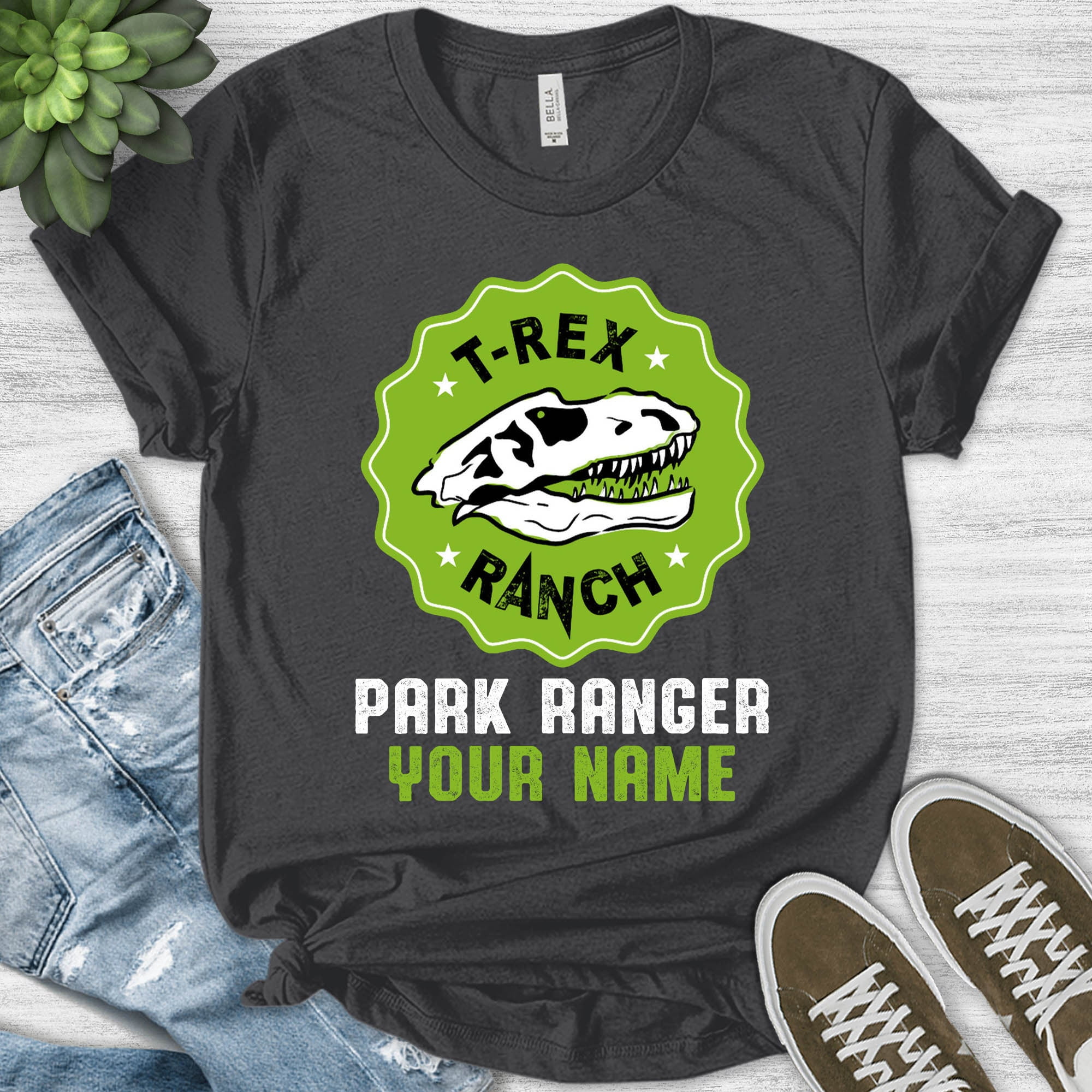 T-Rex Ranch Park Ranger Shirt/T-rex Ranch Park Ranger Shirt/T-Rex ...