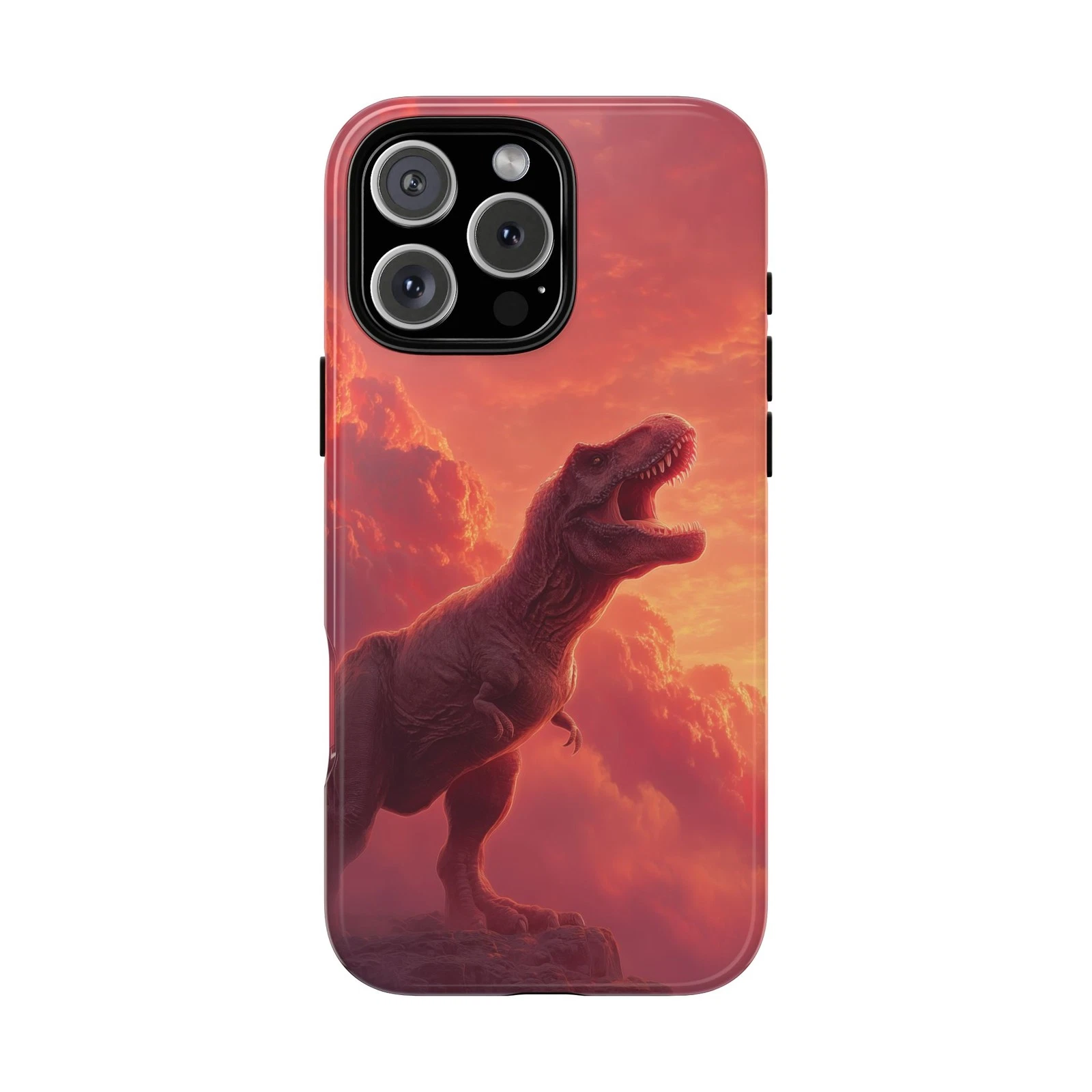 T Rex Roaring Dinosaur Art Phone Case for iPhone 11 to 16 Pro Max ...