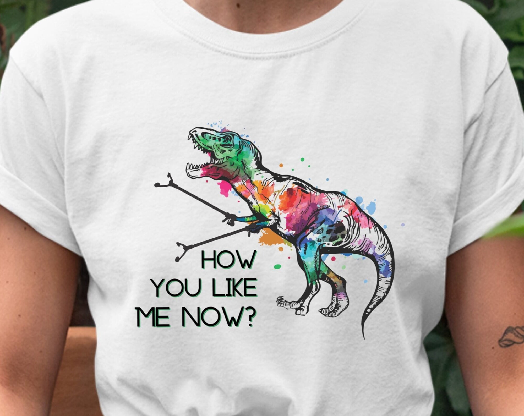 T Rex Shirt How You Like Me Now TRex Hand Grabbers Adult Dinosaur ...