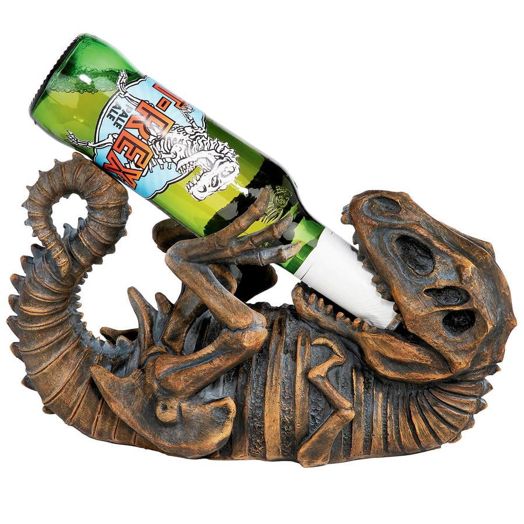 Design Toscano Bone Dry Dino Drinker T-Rex Skeleton Beverage Holder ...