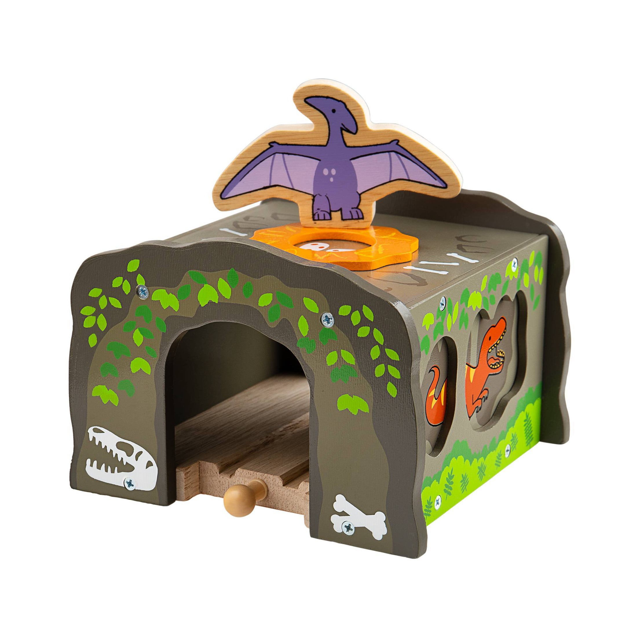 T-Rex Tunnel Wooden Railway Train Set Accessory - Walmart.com