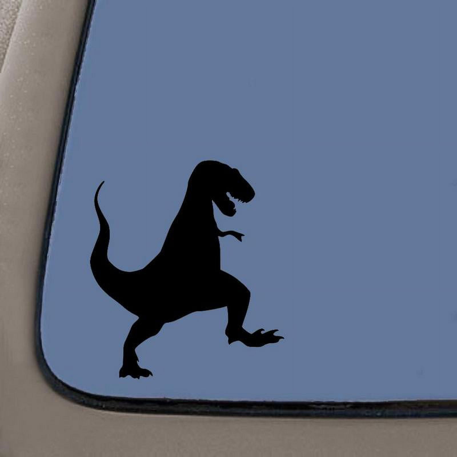 T-Rex Vinyl Decal | 5.5-Inches Tall | Black Vinyl Decal | Car Truck Van ...