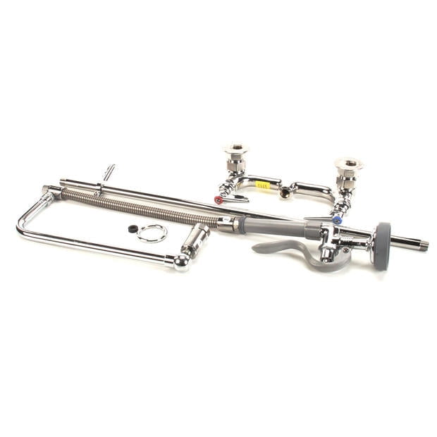 T&S B-0131 B0131 PRE-RINSE, OVERHEAD SWIVEL ARM, 8 WALL MOUNT BASE ...