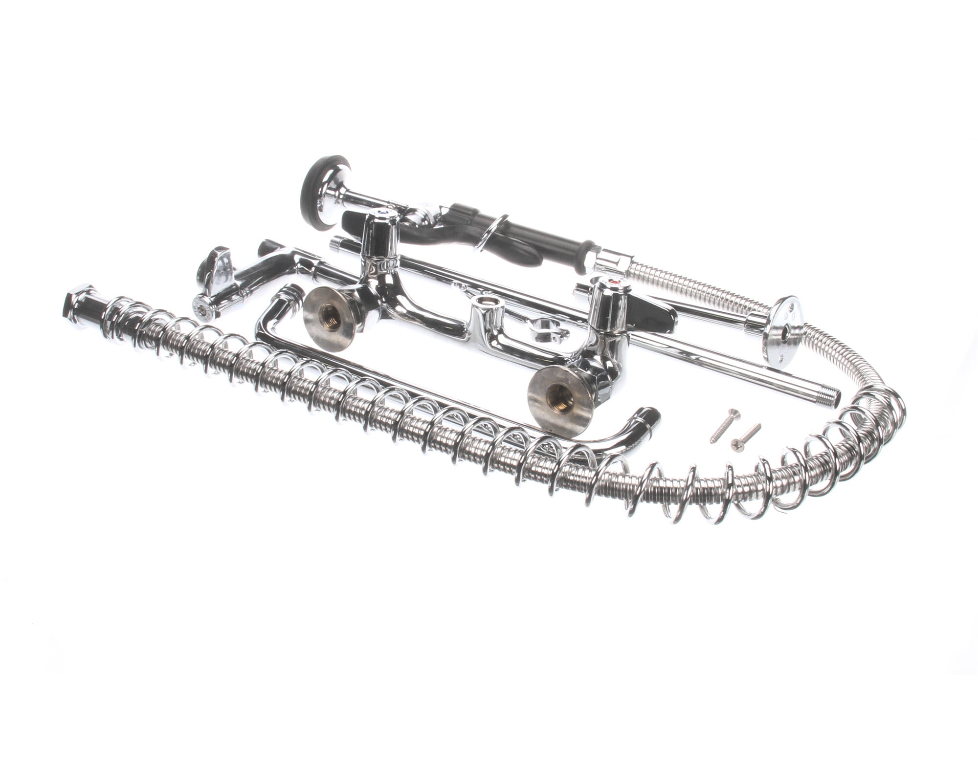 T&S Brass 5PR-8W12 Pre-Rinse Wall Mount Base with 8" Centers, 6" Wall ...