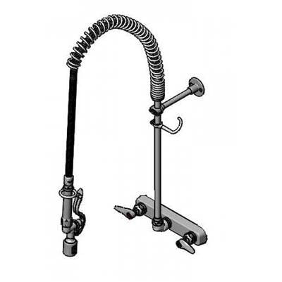 T&S Brass - 8'' Wall Mount Workboard Pre-Rinse unit W/Eterna, B-0107-J ...