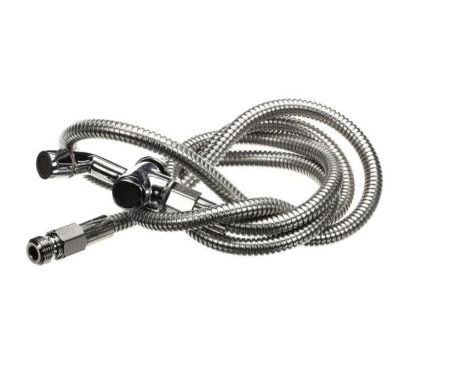 T&S Brass B-0101-A84 Push-Button Spray Valve, 84-Inch Flexible SS Hose ...
