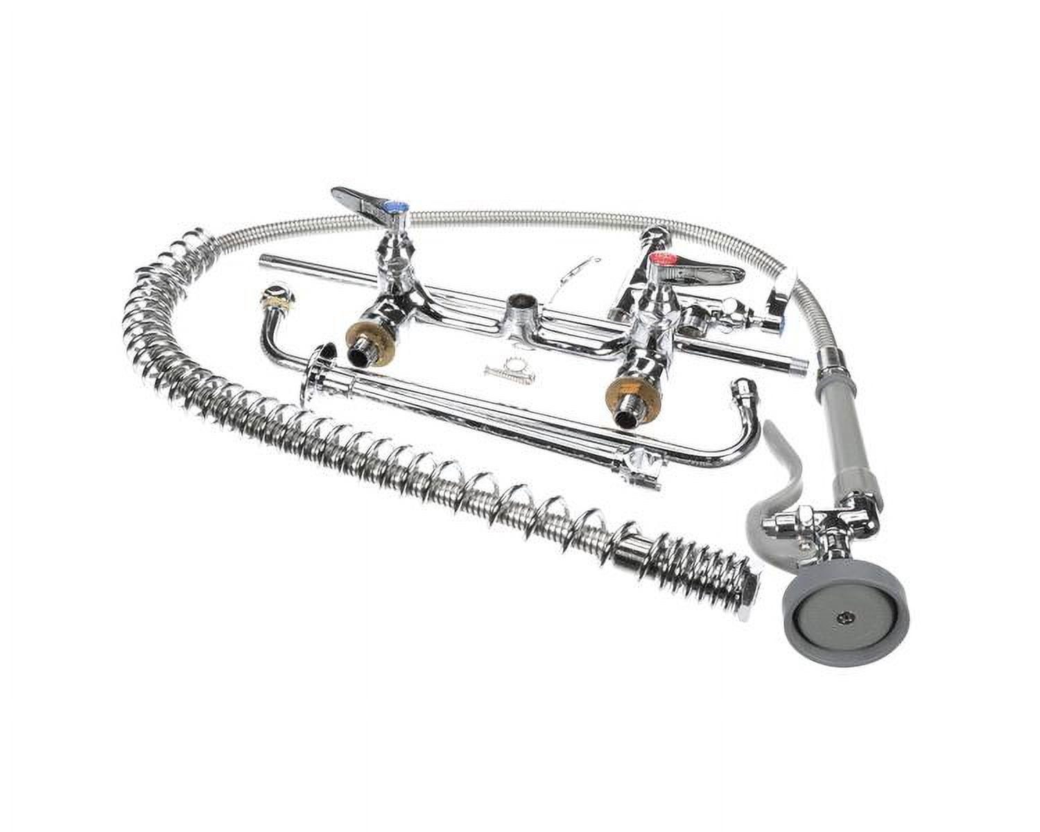 T&S Brass B-0133-01 Easy Install Pre-Rinse Spring Action Wall Mount ...