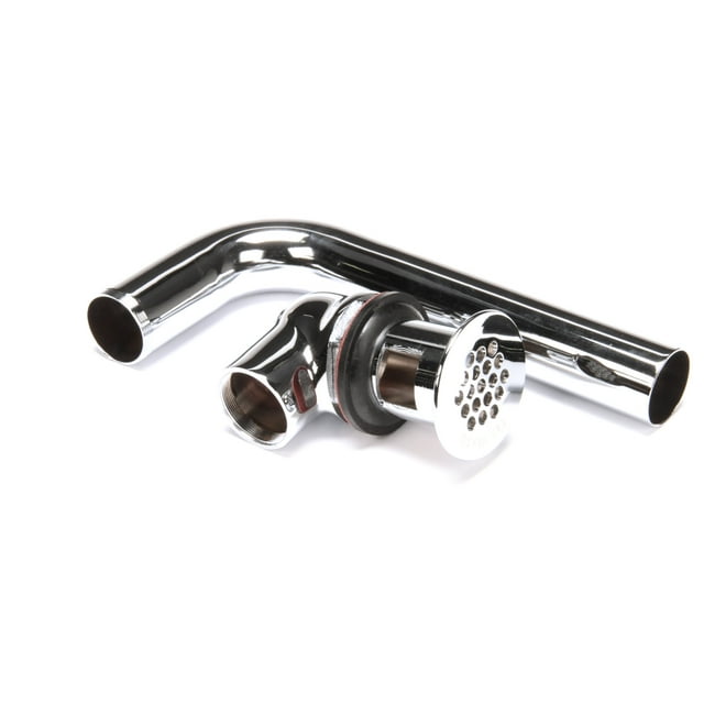 T&S Brass B-0898-OF Grid Drain Assembly, Offset, Polished Chrome ...