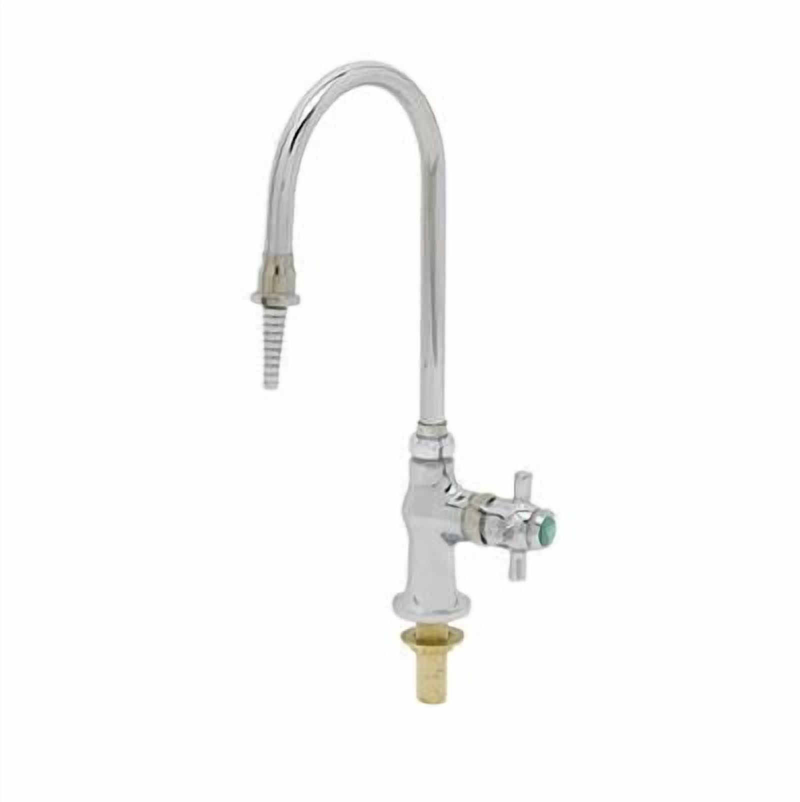 T&S Brass - Lab Faucet, Single Temp, Swivel/Rigid Gooseneck, Serrated ...