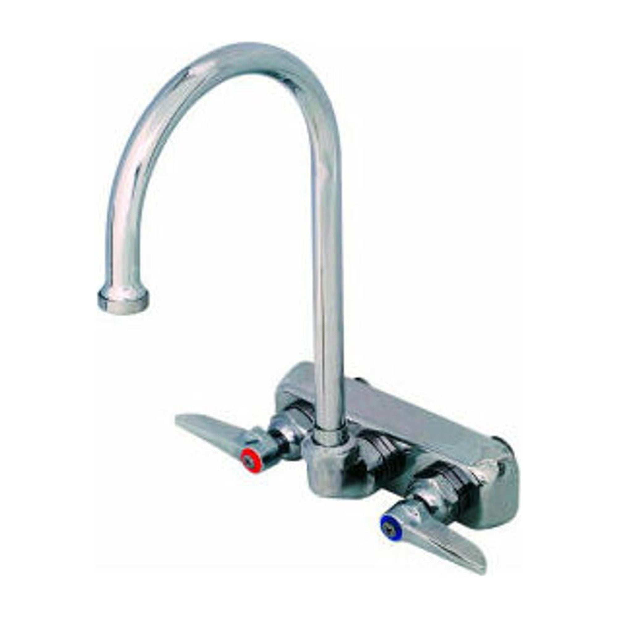 T&S Brass B-1146 Workboard Back Mounted Faucet W/ 4"" Centers & 133X ...