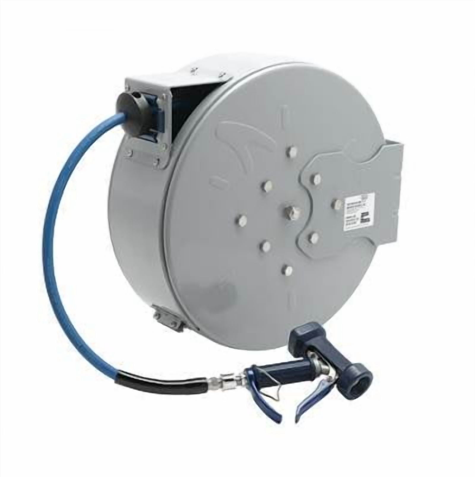 T&S Brass - Hose Reel,Enclosed,Epoxy Coated Steel,50'Hose,3/8''ID with ...