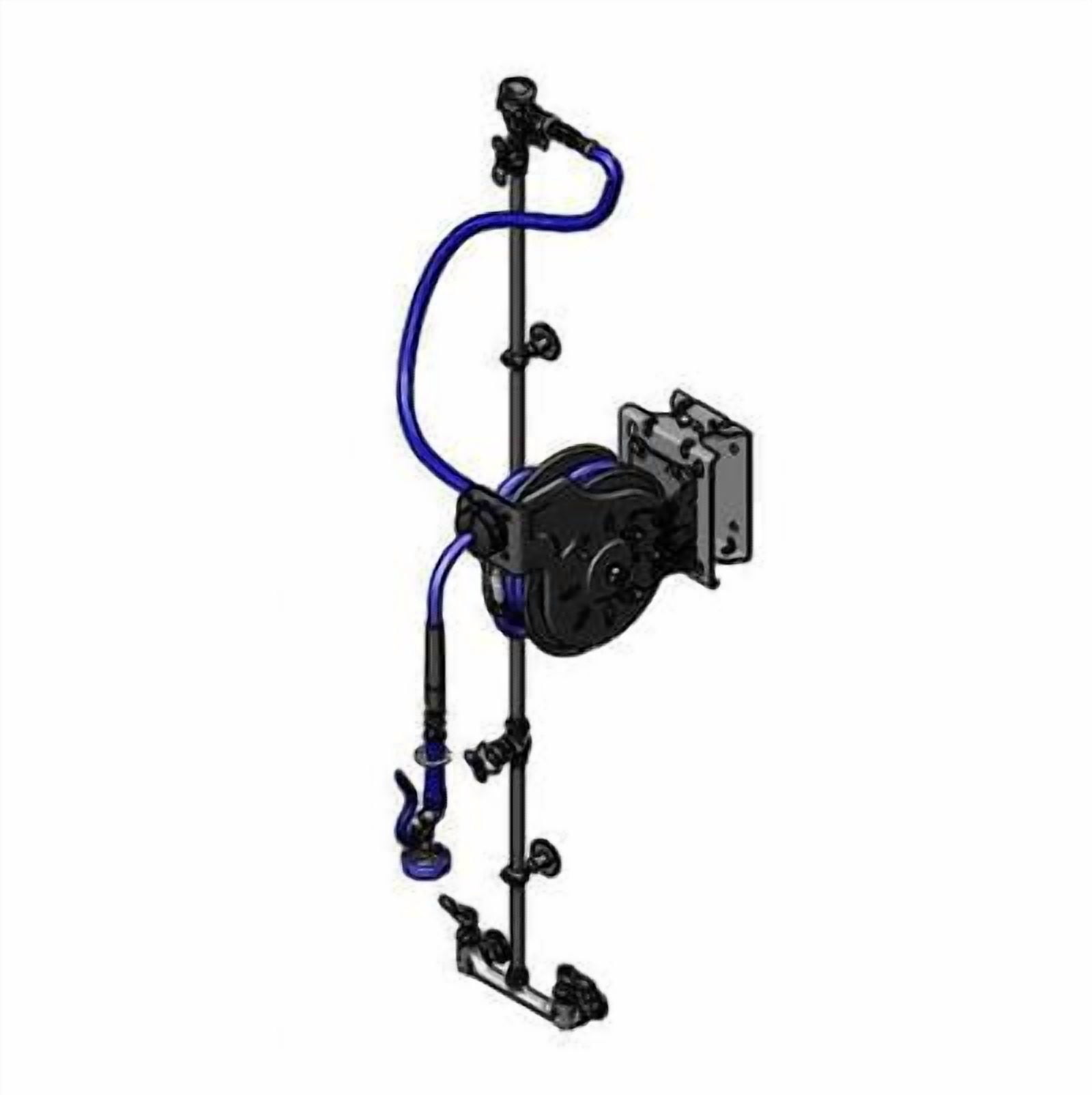 T&S Brass - Hose Reel System, 3/8'' ID x 15' Open Hose Reel, Vac Brkr ...