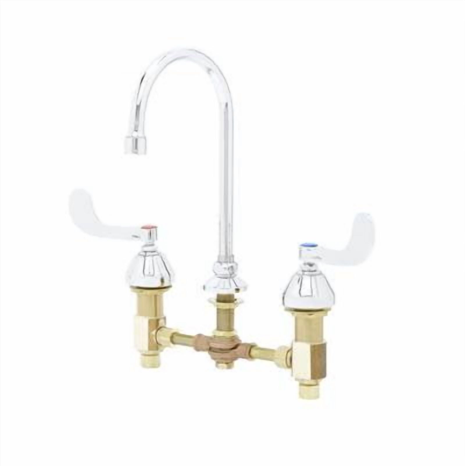 T&S Brass - Medical Faucet, Concealed Body, 8'' Centers, 4'' Handles ...
