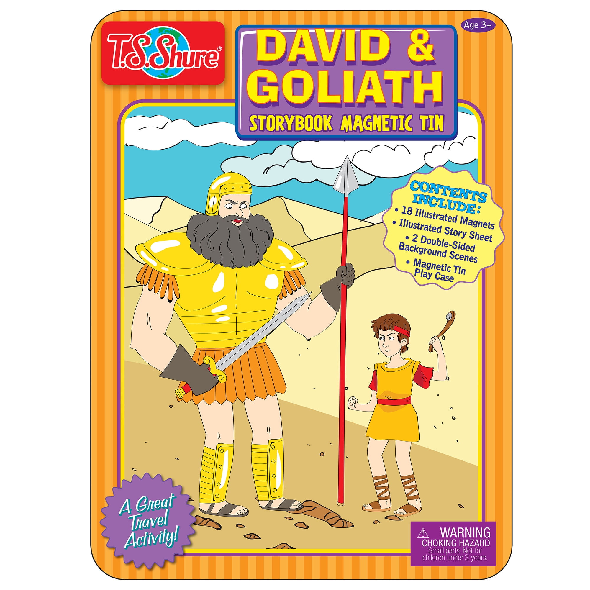 T.S. Shure David and Goliath Magnetic Tin Playset - Walmart.com