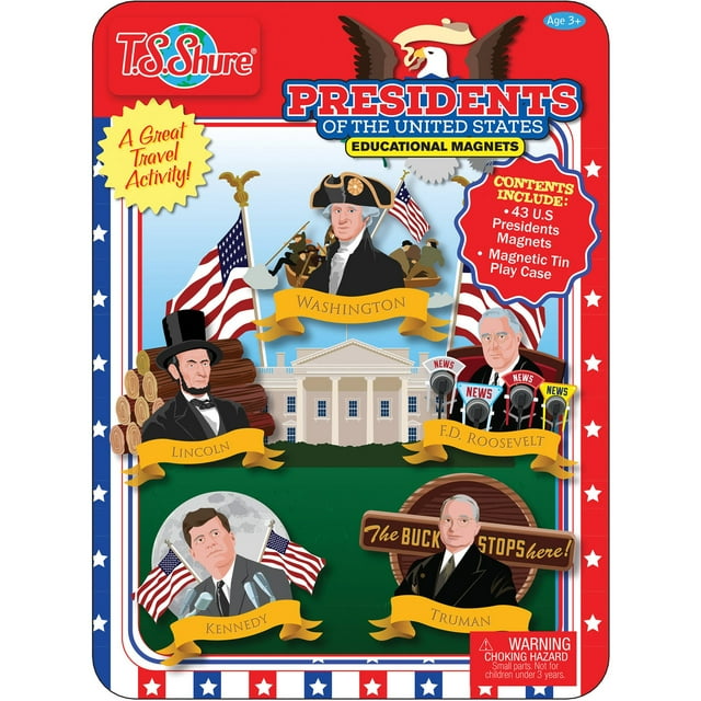 T.S. Shure Presidents of The United States Magnetic Tin Playset ...