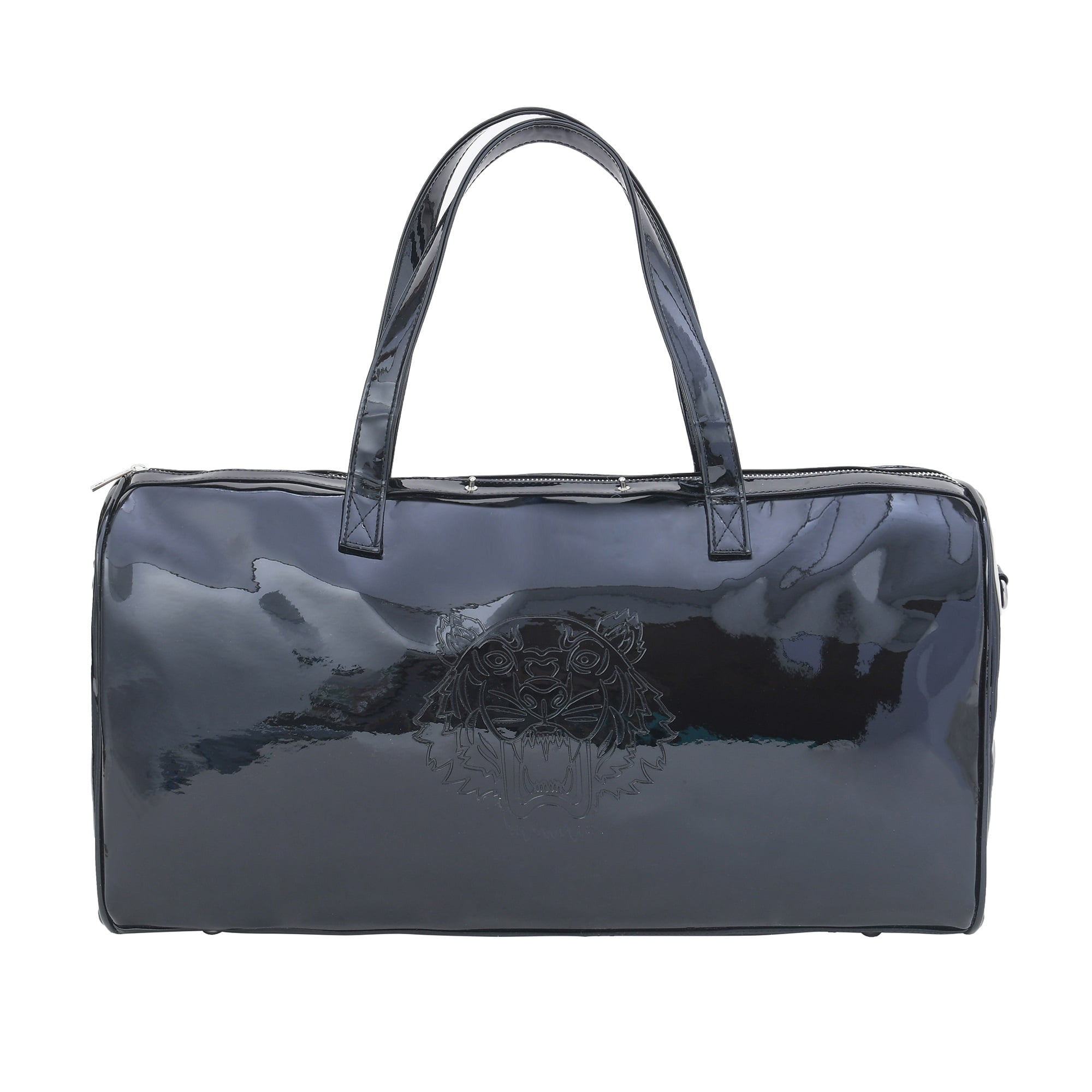 T.SHEEP Luxury Women's Shinny Leather PVC Weekender Travel Duffel Bag ...