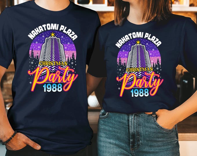T-SHIRT (5008) Nakatomi Plaza Party 1988 Shirt Festive 80's Vibes ...