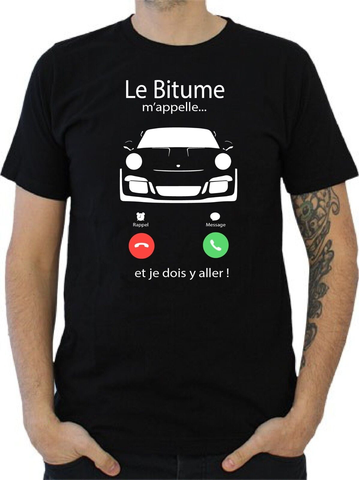 T-SHIRT HOMME LE BITUME M'APPELLE... - Walmart.com