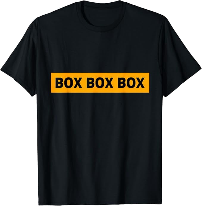T-SHIRTBox Box Box Formula Racing Radio Pit Box Box Box T-Shirt mens t ...