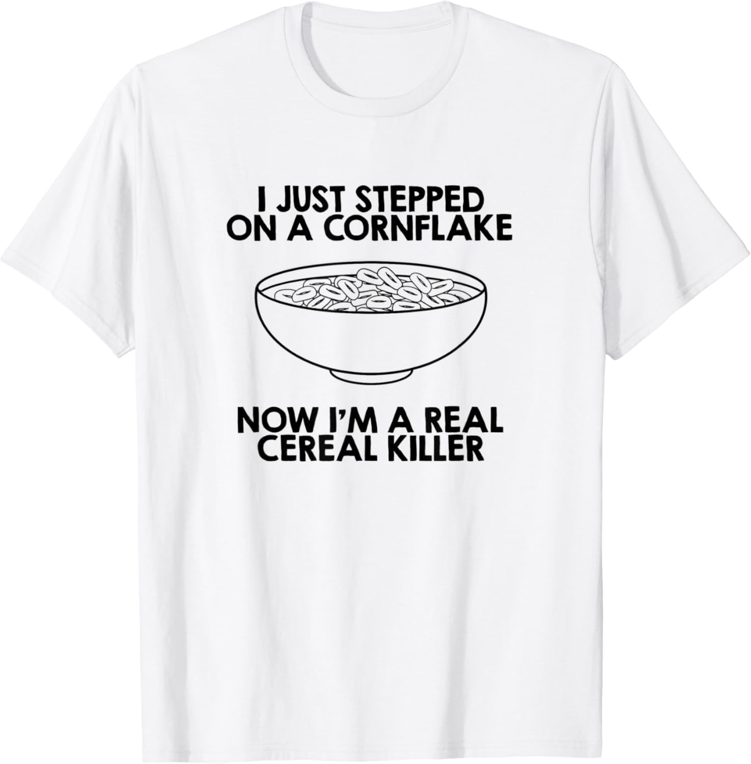 T-SHIRTCool Breakfast Cornflakes Design I Love Cereals T-Shirt mens t ...