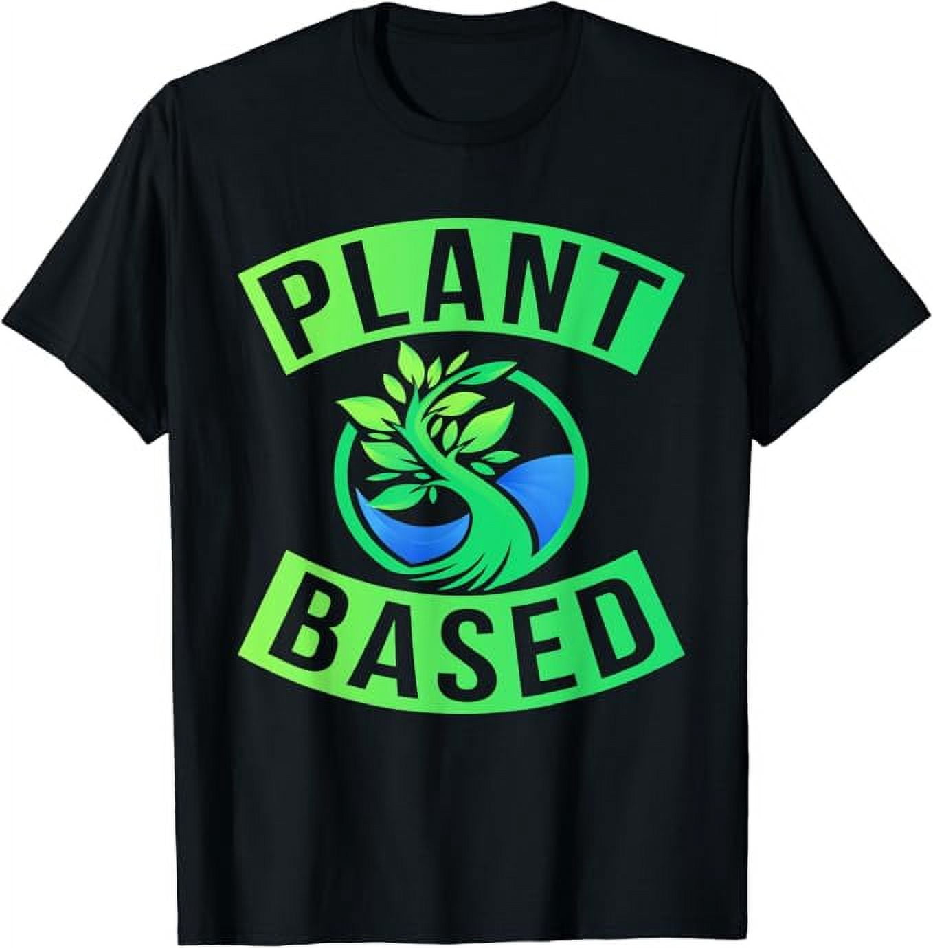 T-SHIRTFunny Retro Vintage Powered By All Plants Plant Based T-Shirt ...