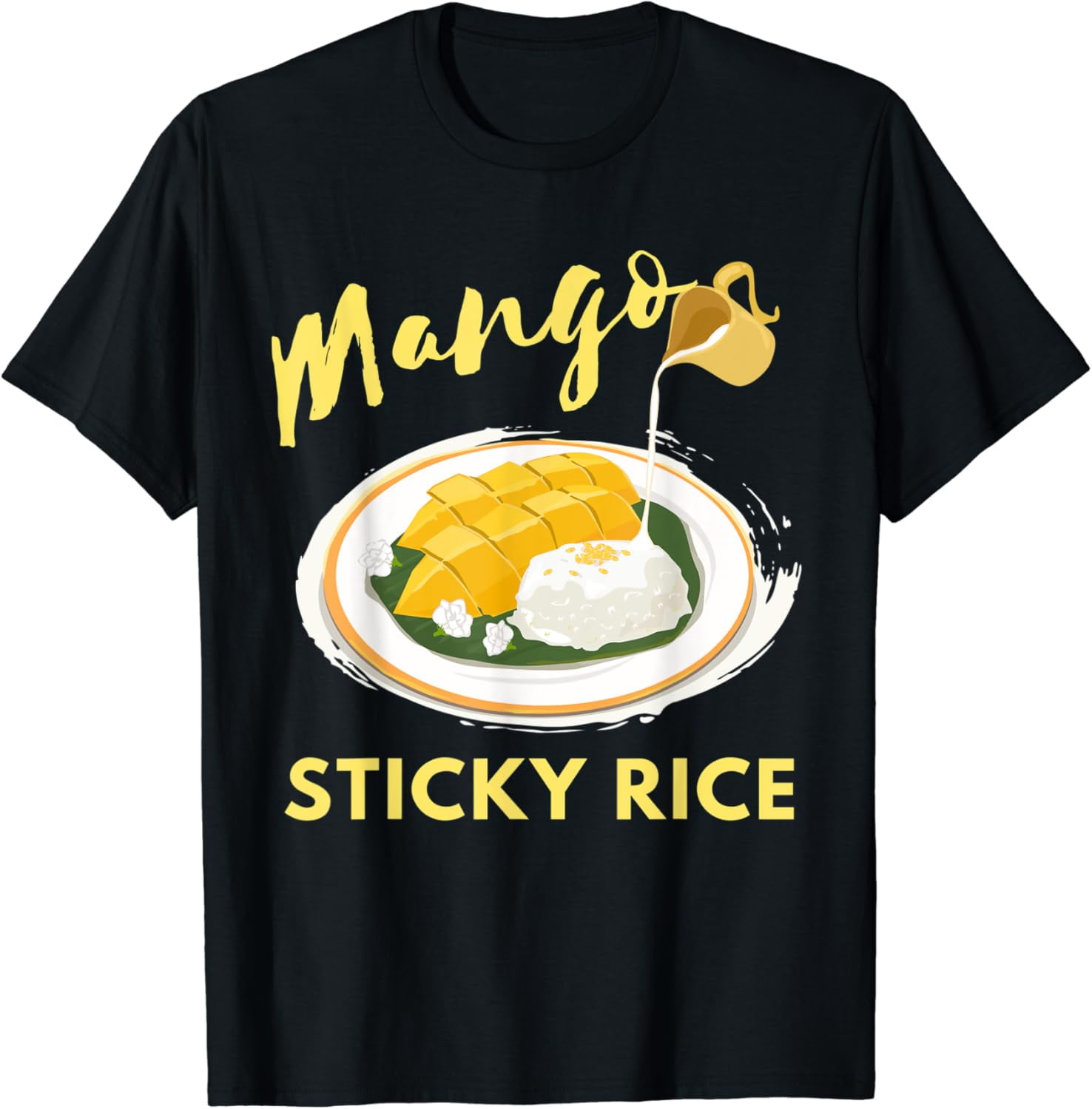 T-SHIRTMango Sticky Rice Thailand Coconut Dessert Lover Milli Thai T ...