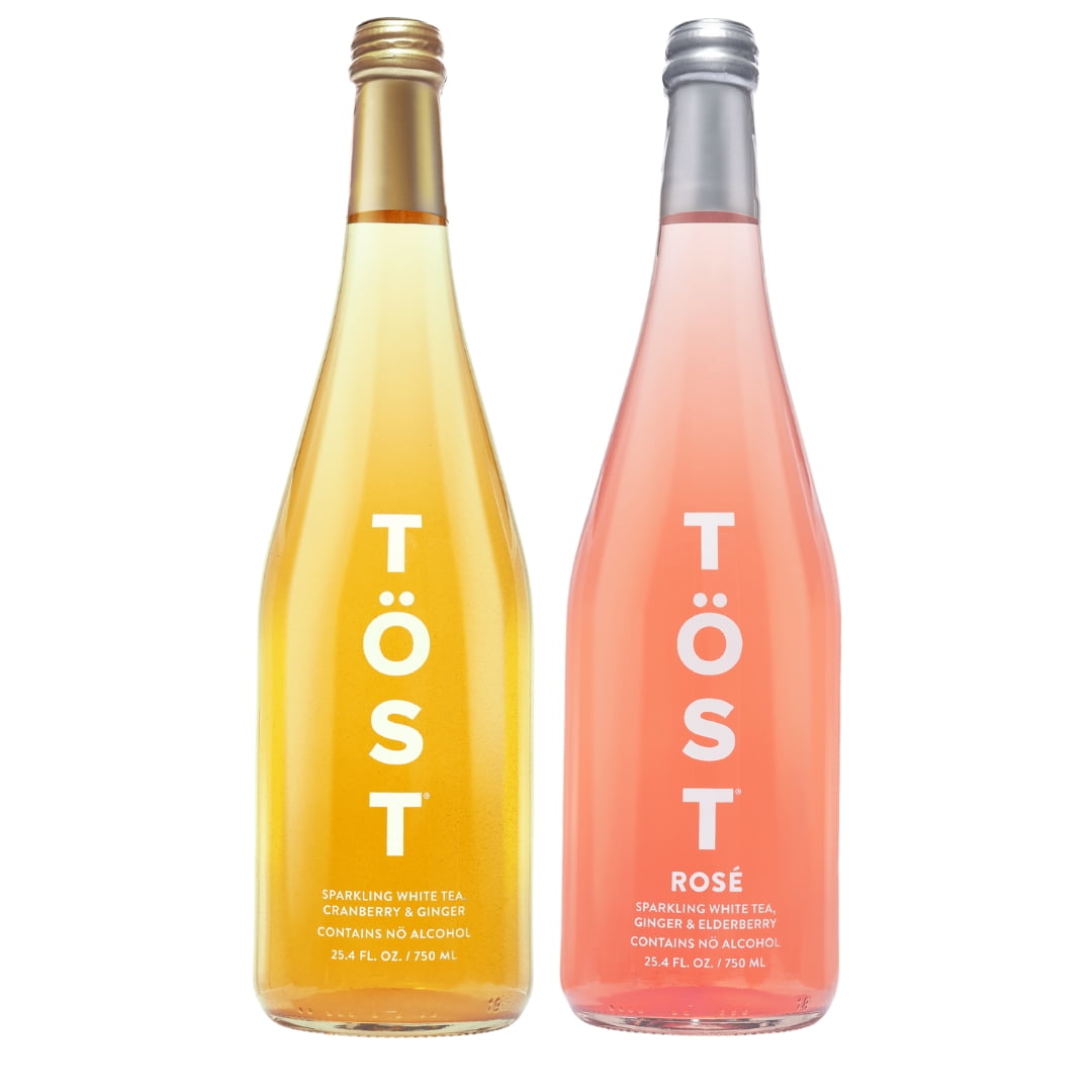 TÖST+ TÖST Rosé Non-Alcoholic Sparkling Beverage, 750 mL - 12 Pack ...