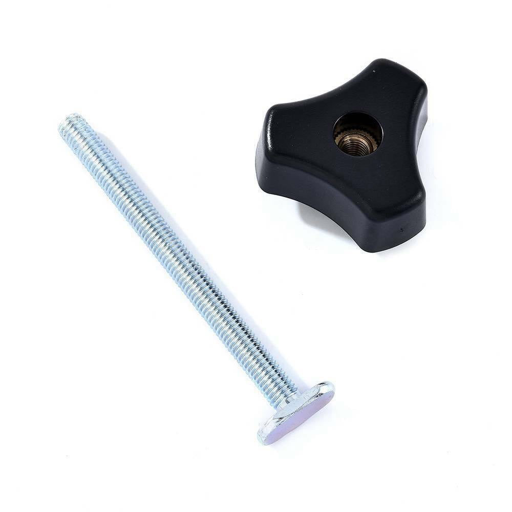 T Screw + Plastic Knob Nut, T-Slot Clamp Woodworking Metal Tool Down ...
