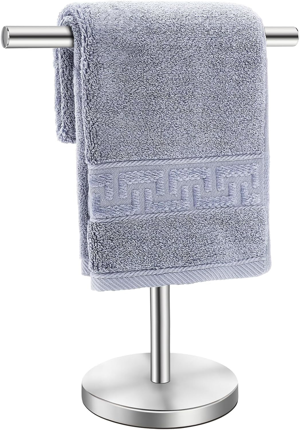 T-Shape Bath Hand Towel Holder Stand, Stainless Steel Free Standing ...