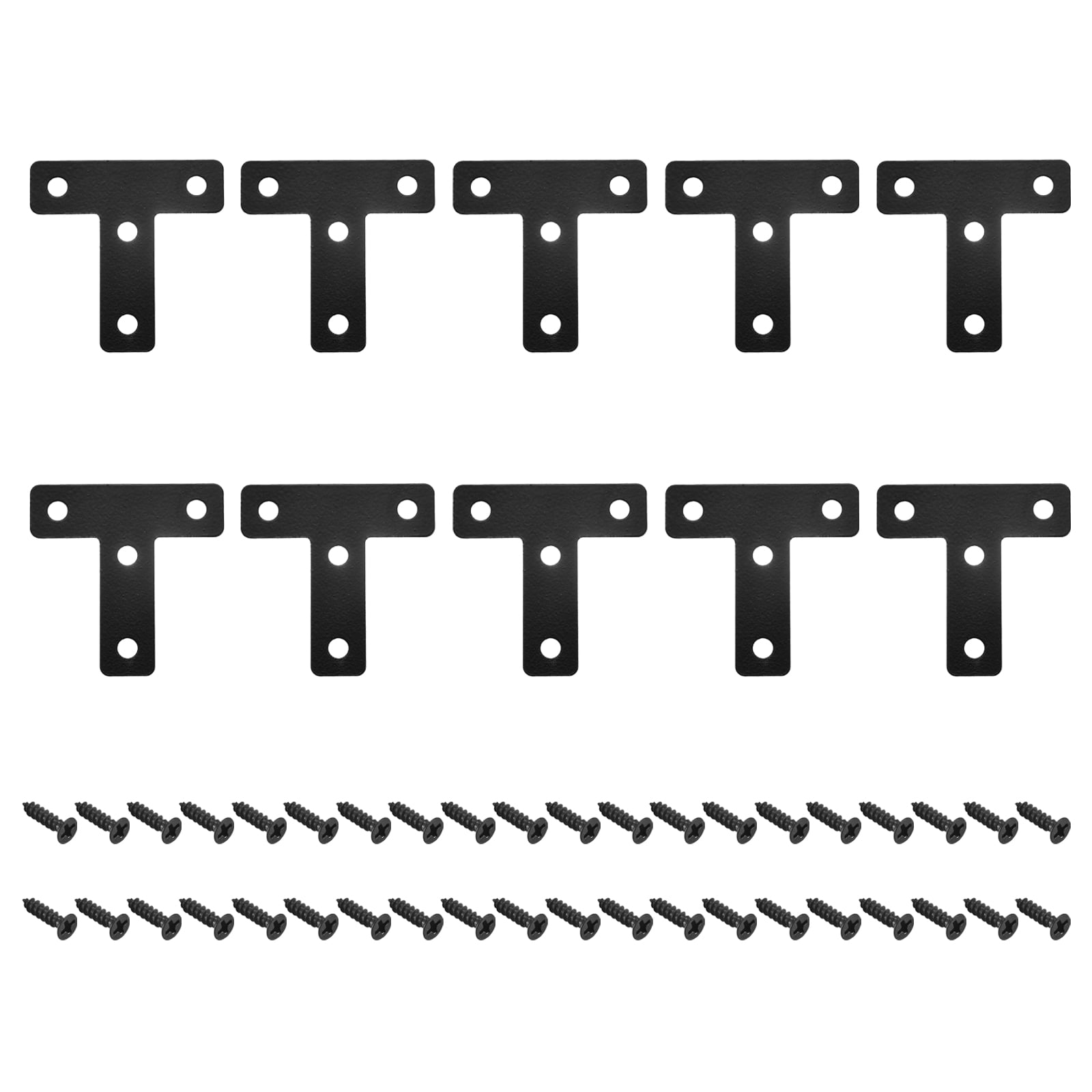 T Shape Bracket, 50x50x1mm Carbon Steel Mending Plates for Joint ...