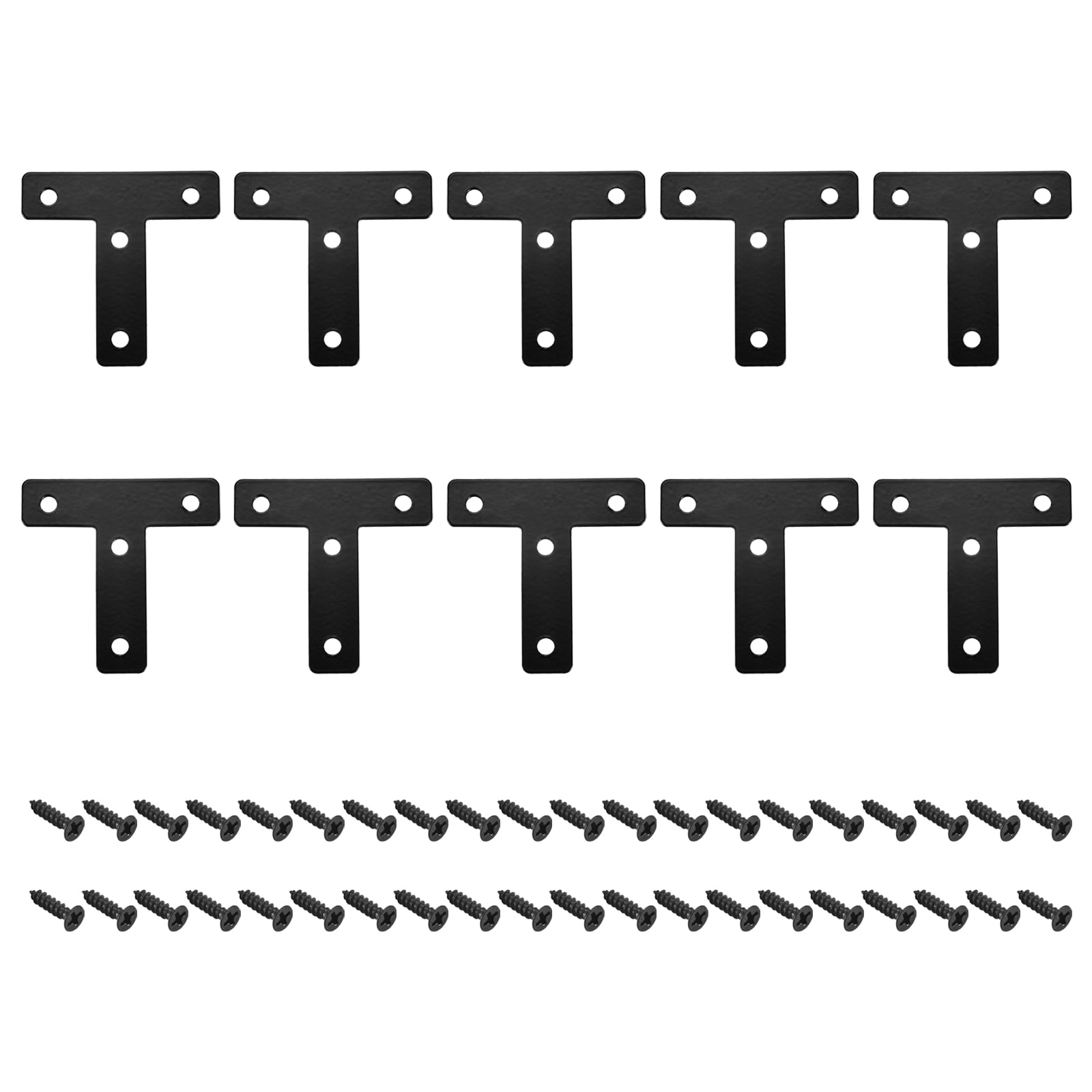 T Shape Bracket, 60x60x1mm Carbon Steel Mending Plates for Joint ...