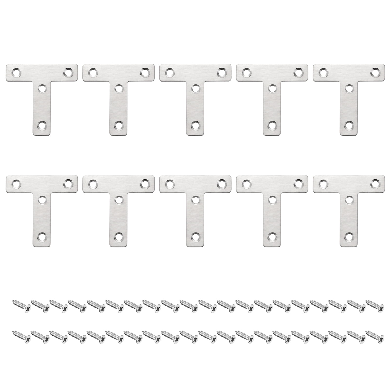 T Shape Bracket, 60x60x1mm Stainless Steel Mending Plates for Joint ...