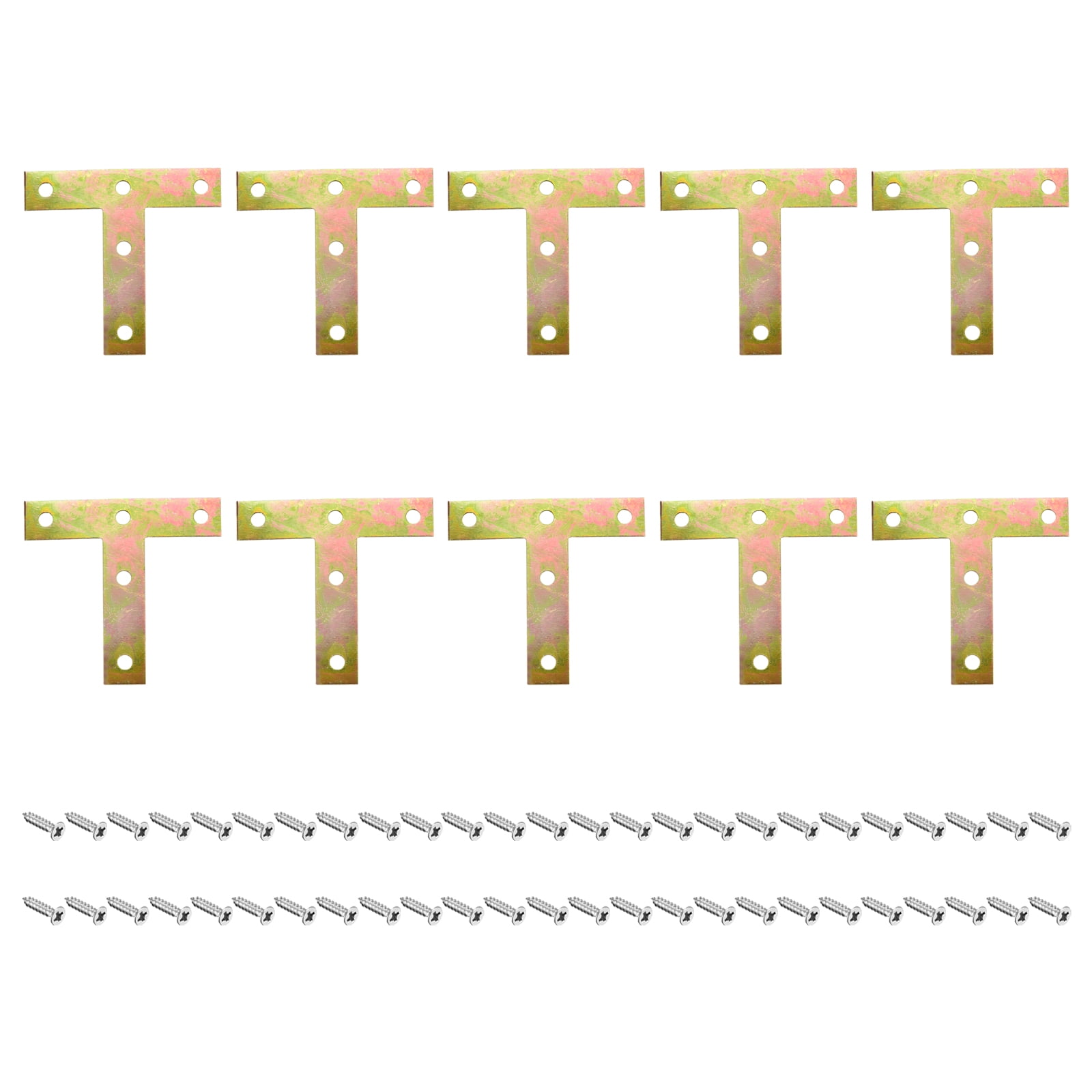 T Shape Bracket, 70x70x1mm Cold Rolled Steel Mending Plates for Joint ...