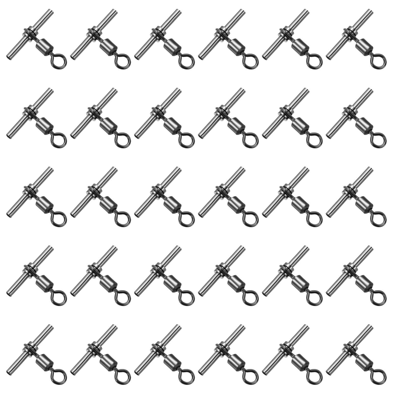 T-Shape Fishing Swivels 165Lbs Swivels Fishing Tackle 3-Way Cross Line ...
