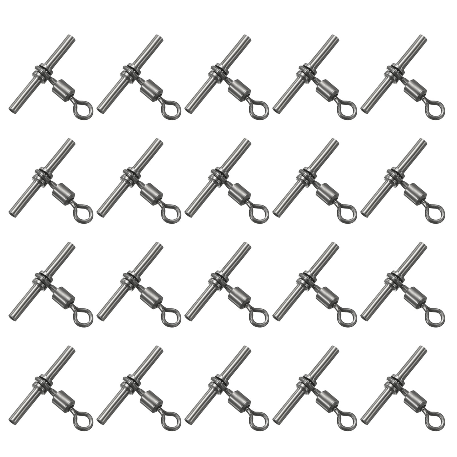 T-Shape Fishing Swivels 41Lbs Swivels Fishing Tackle 3-Way Cross Line ...