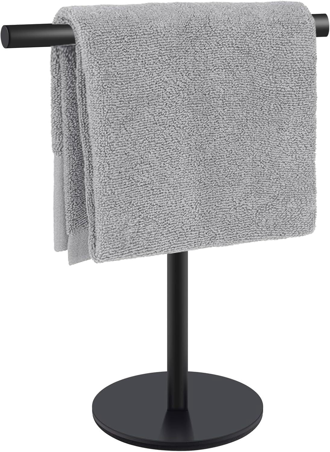 T-Shape Hand Towel Holder - Standing Hand Towel Rack for Bathroom or ...