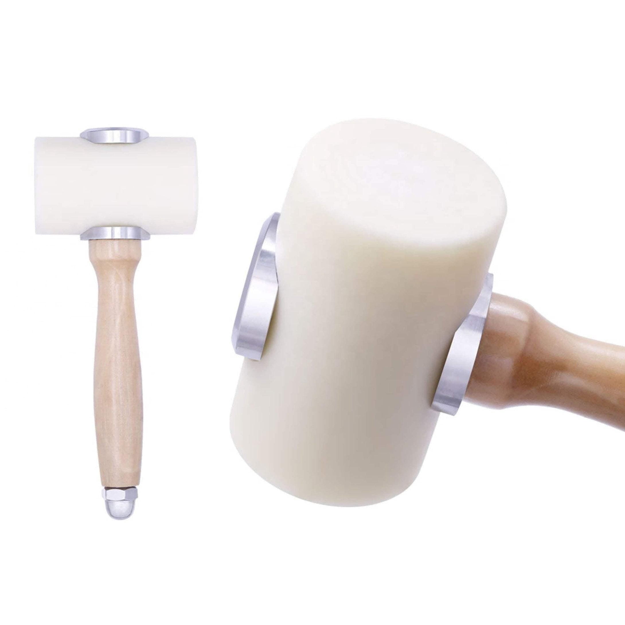 T Shape Leather-Wood Carving Hammer Mallet with Natural Wooden Handle ...