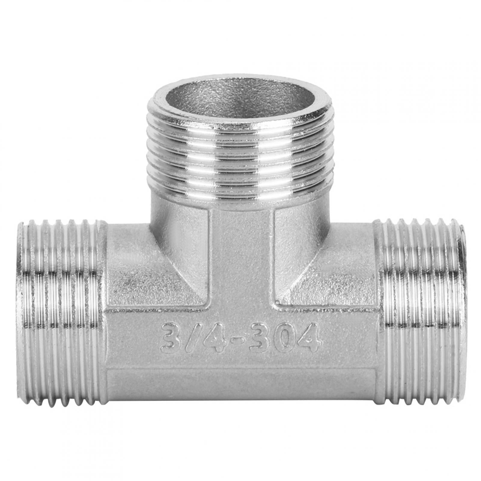 T?Shape Tee Connector Pipe Fittings 3/4 Male Thread to 3/4 Male Thread to 3/4 Male Thread ...