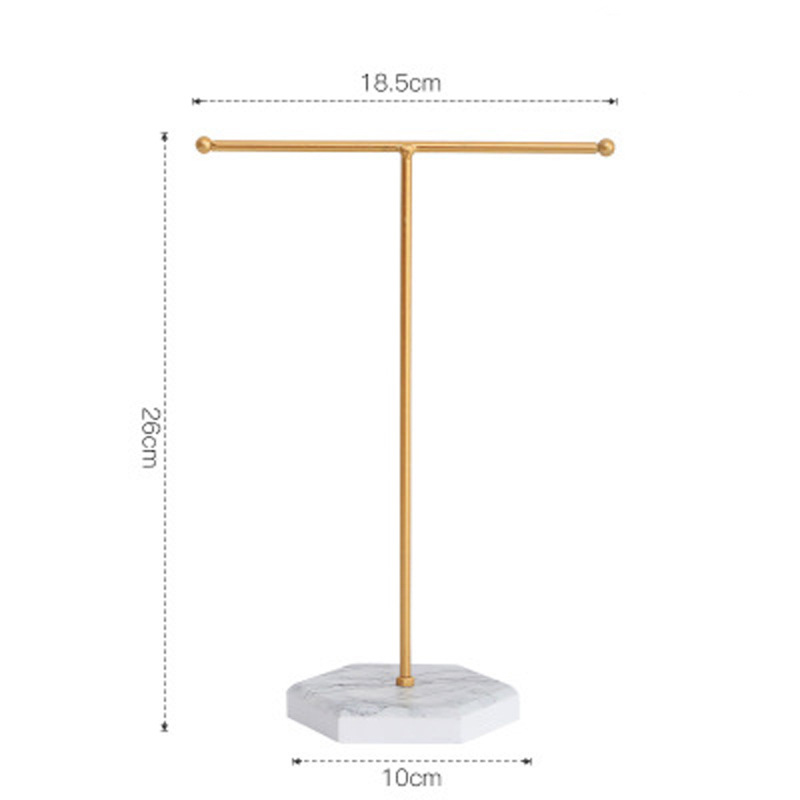 T Shaped Iron Earring Display Stand Jewelry Displays Stands with Wooden ...