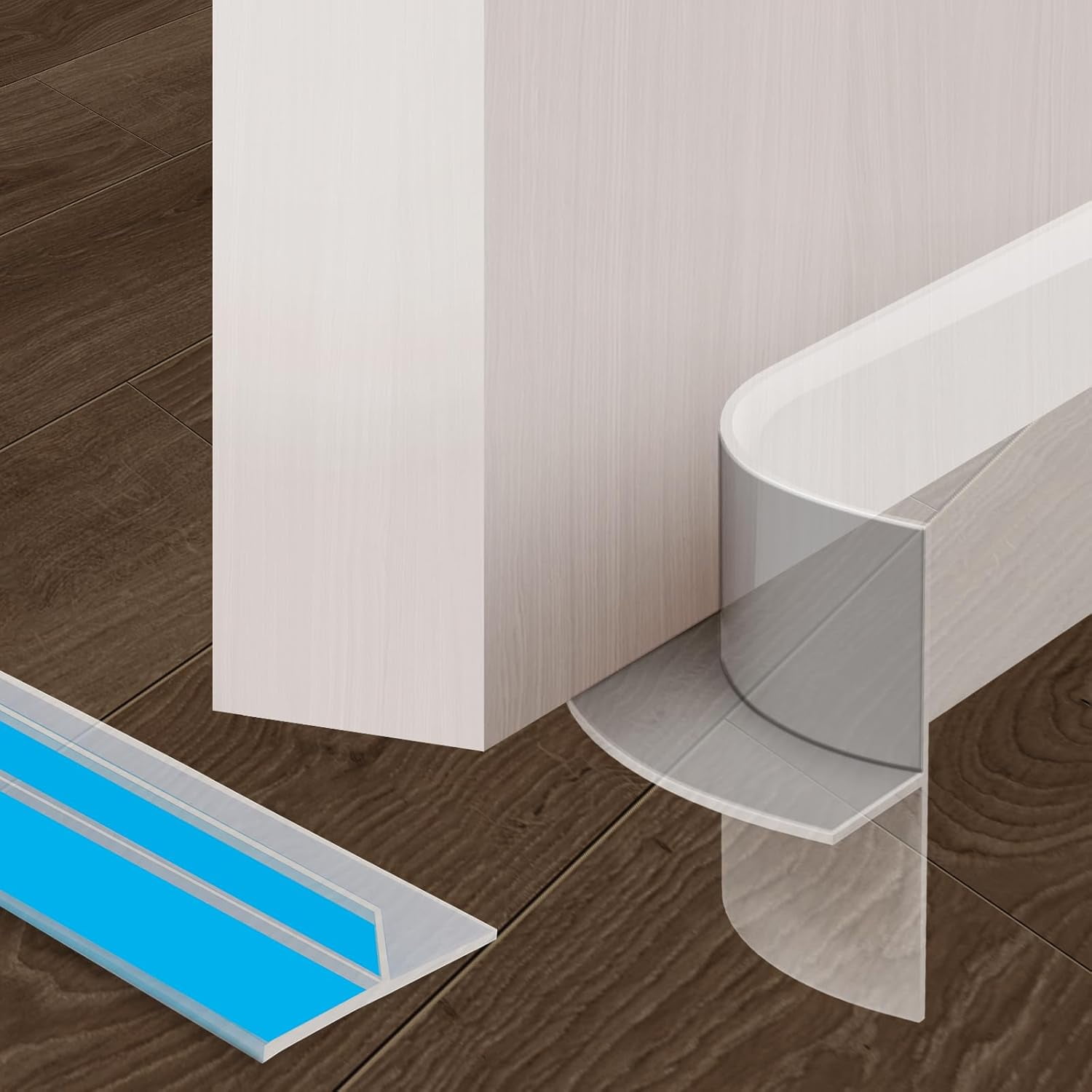 T-Shaped Rubber Weather Stripping Door Seal Extra Thick 2mm, 2 in x 40 ...