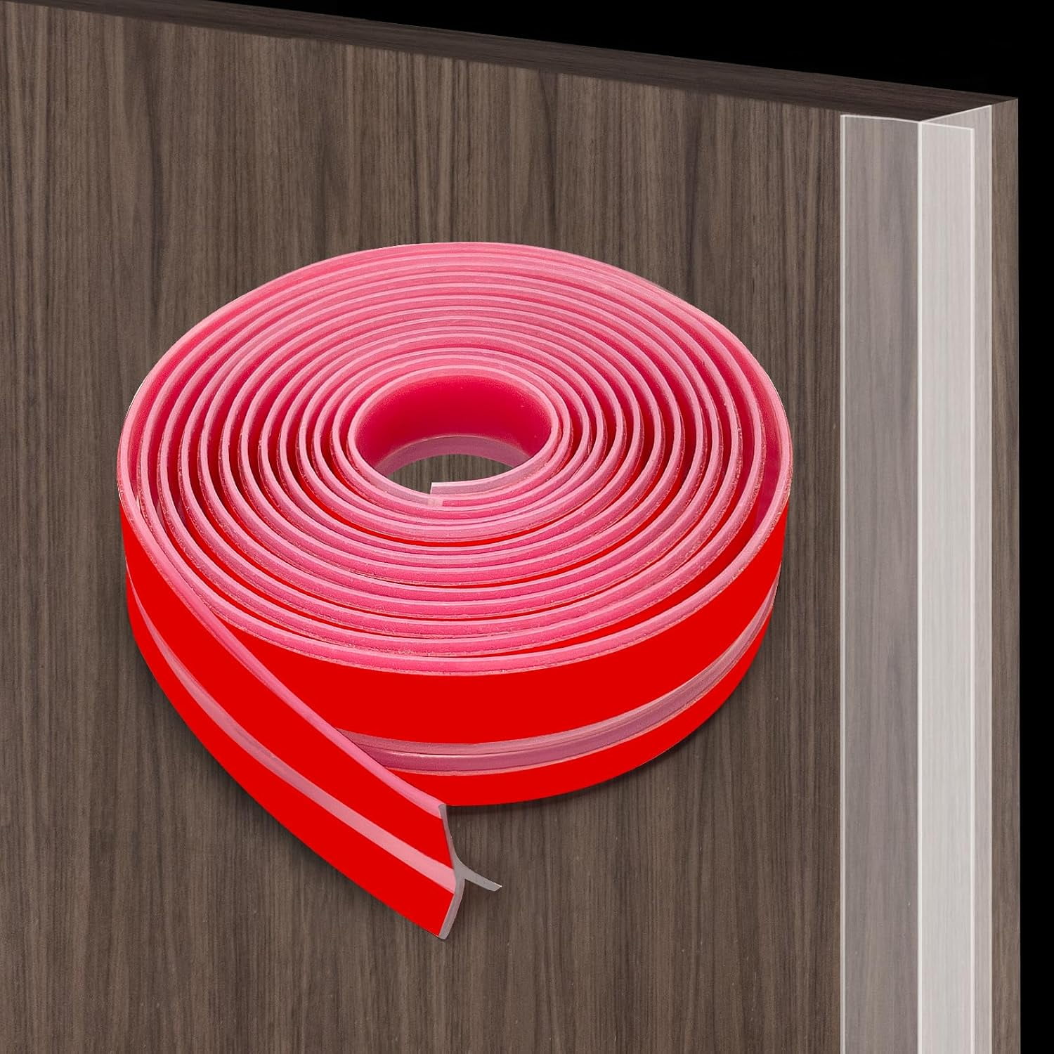 T-Shaped Silicone Weather Stripping Door Seal, 1.37In x 20Ft Seal Strip ...